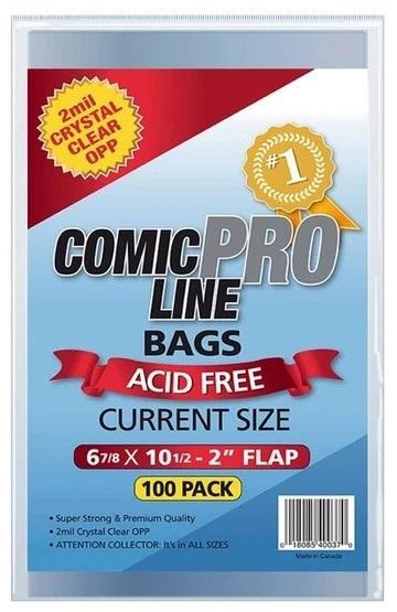 Current Size – 6 7/8″ x 10 1/2″ with 2″ flap Comic Book Bags– Thunder ...